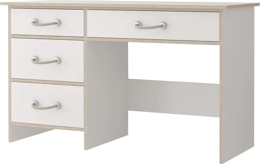 IDZ Psací stůl KOSMO 08, 130 cm Bílá/Dub Sonoma