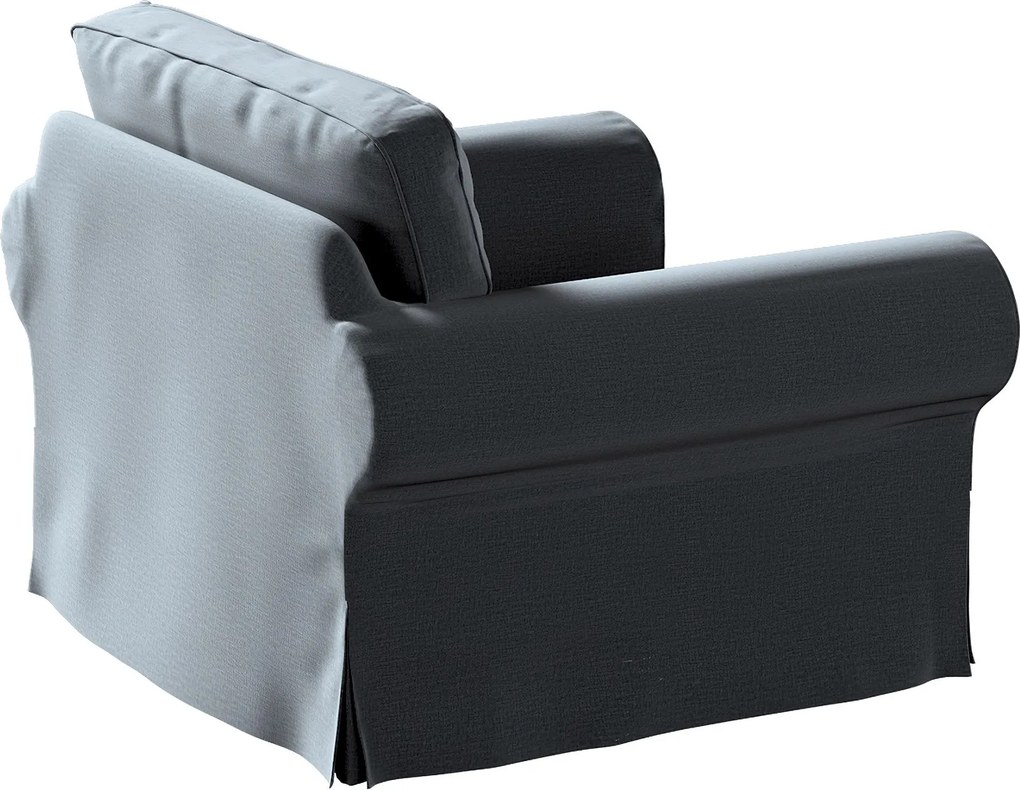 Potah na křeslo IKEA Ektorp barva šedá látka sametová