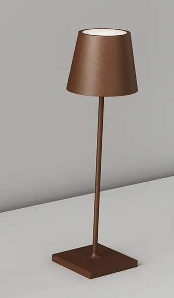 Svítidla Faneurope Venkovní nabíjecí LED lampa s IP54 - hnědá barva