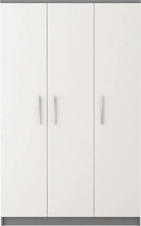 IDZ Šatní skříň OMEGA II 3D 19, 120 cm Bílá/Grafit