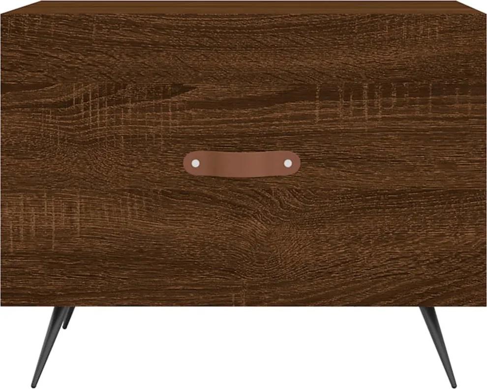 vidaXL Konferenční stolky 2 ks 50 x 50 x 40 cm kompozitní dřevo [829347] Barva: kouřový dub