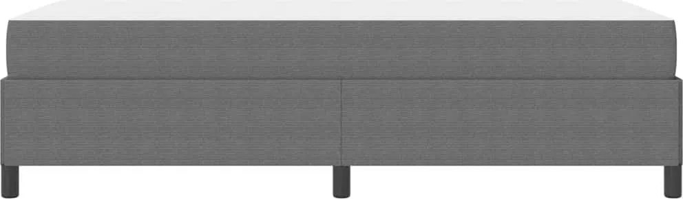 Rám postele s matrací Světle šedá 100 x 200 cm textil 3399105