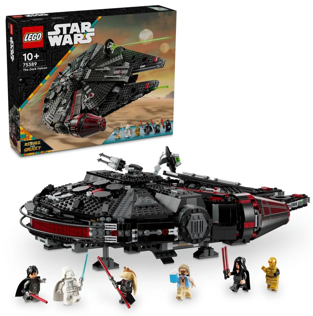 Lego stavebnice lego star wars 75389 temný falcon