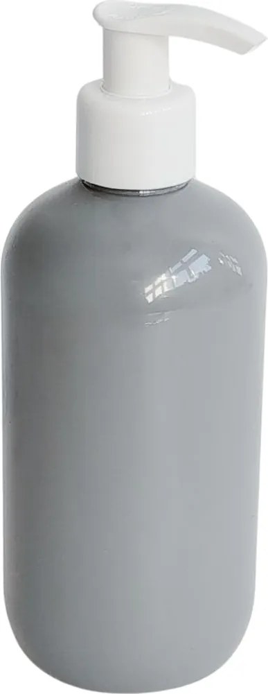 Dávkovač na mýdlo 300 ml šedý s bílou pumpičkou BELA