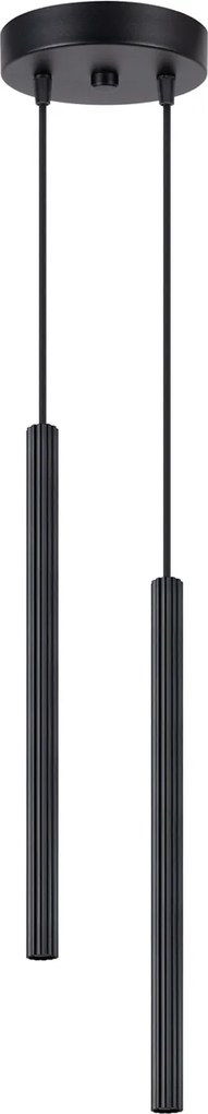 Sollux Lighting Závěsná lampa ARCHE 2P černá