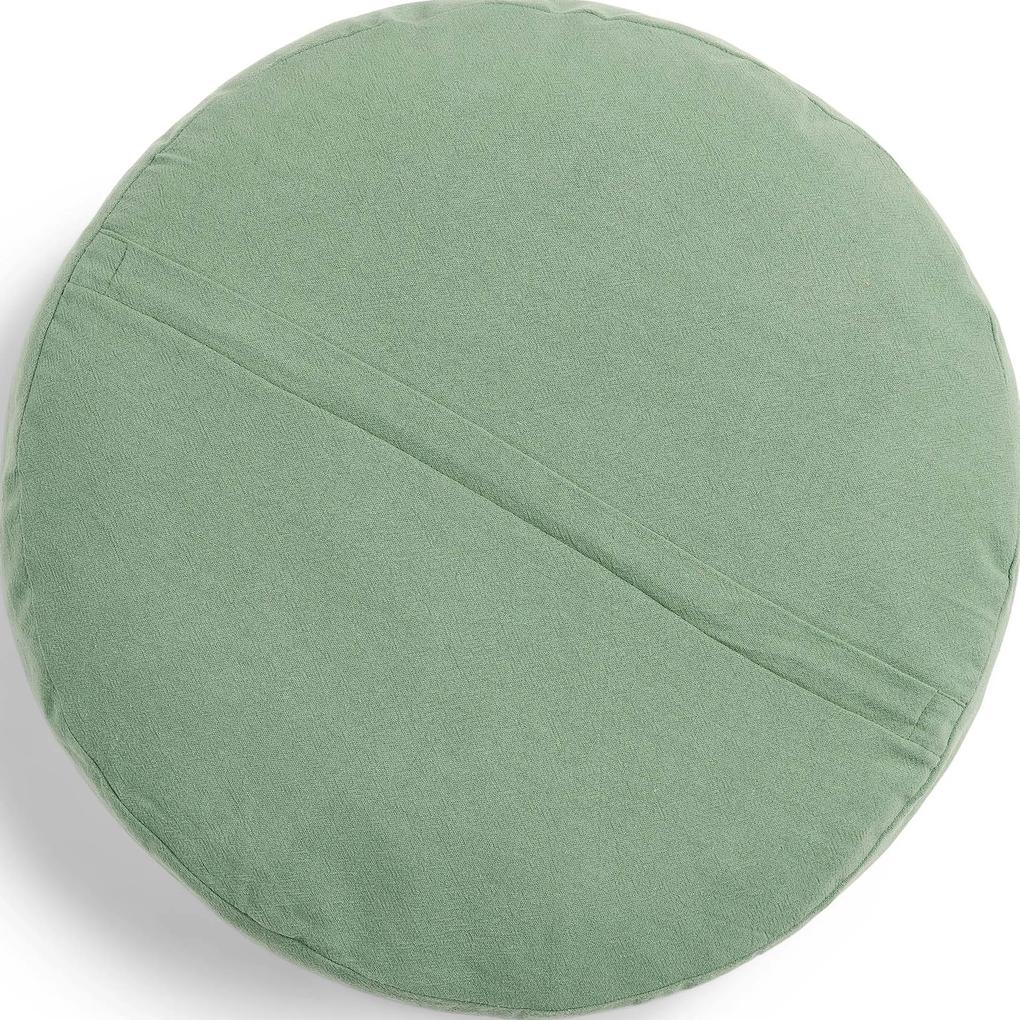 Dekorativní polštář Mads kulatý 45 cm světle zelený