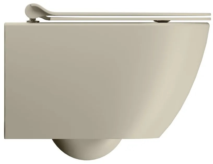 GSI GSI, PURA závěsná WC mísa, Swirlflush, 36x50cm, creta dual-mat, 881608