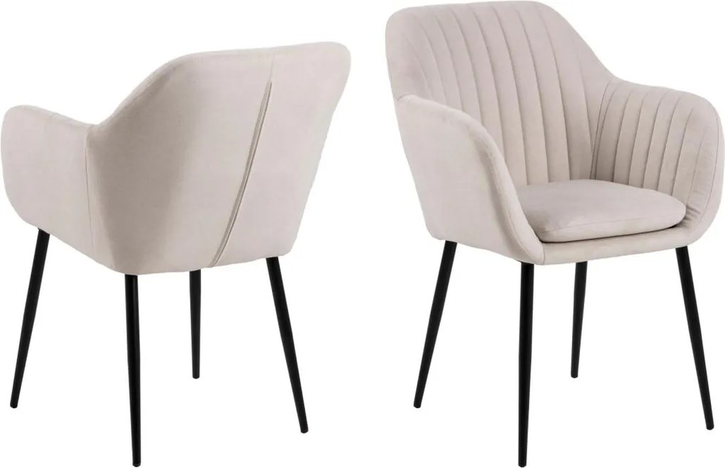 ACTONA GROUP Jídelní židle s područkami EMILIA písková 0000092561
