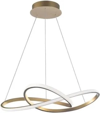 Závěsné LED svítidlo NOVA LUCE FUSION 53W 3000K zlatá barva 1701101002