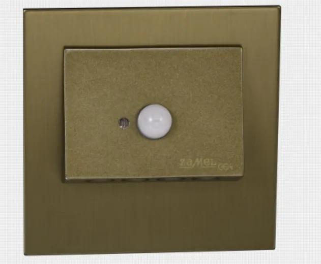Zamel Orientační LED svítidlo NAVI 230 V Barva: Aluminium, Velikost svítidla: Bez senzoru, Varianta svítidla:: 3 000 K (teplá bílá)