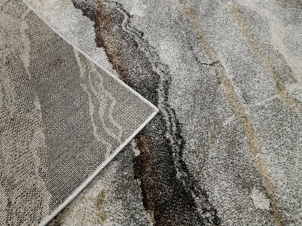 BE Koberec Wenus 7772 GREY - šedý obdélníkový Rozměr: 80x150 cm