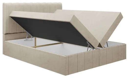 Kontinentální postel Migerka Box, Rozměr postele: 160x200, Barva potahu:: Manila 02