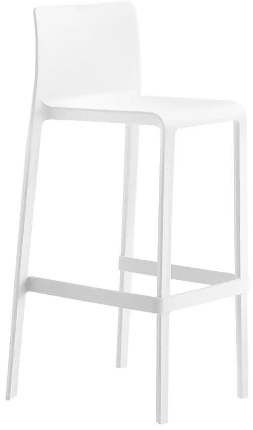 OnaDnes -20% Pedrali Bílá plastová barová židle Volt 678 76,5 cm