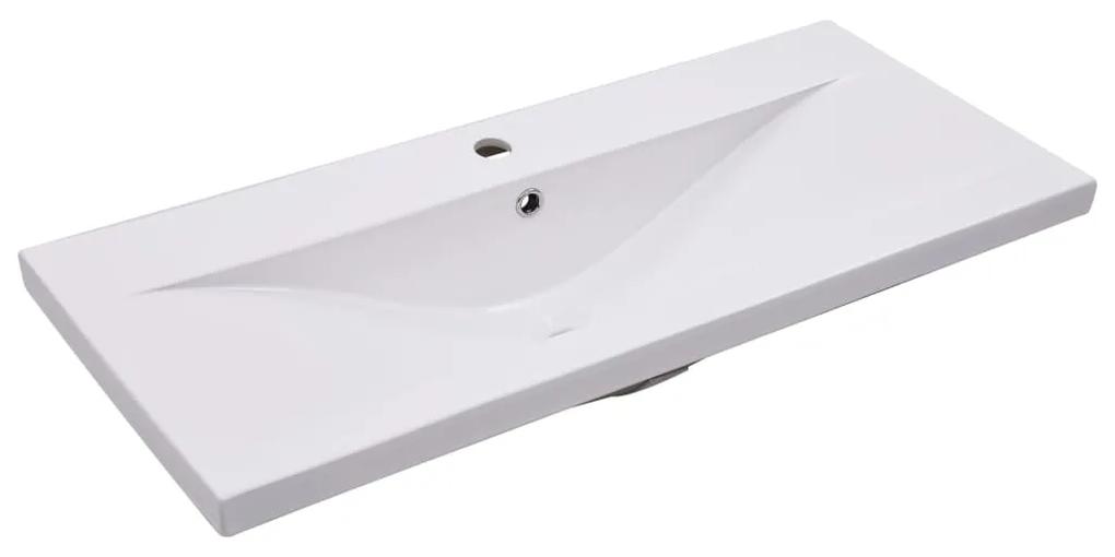 Koupelnová sestava bílá kompozitní dřevo,  3071108