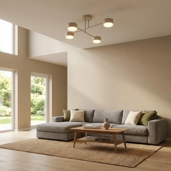 Brilagi - LED Přisazený lustr MONO 4xGX53/30W/230V béžová