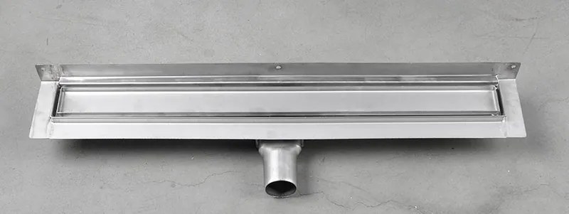 Gelco Manus Piastra nerezový podlahový žlab s roštem pro dlažbu ke stěně 1050 mm DN50 nerez GMP96