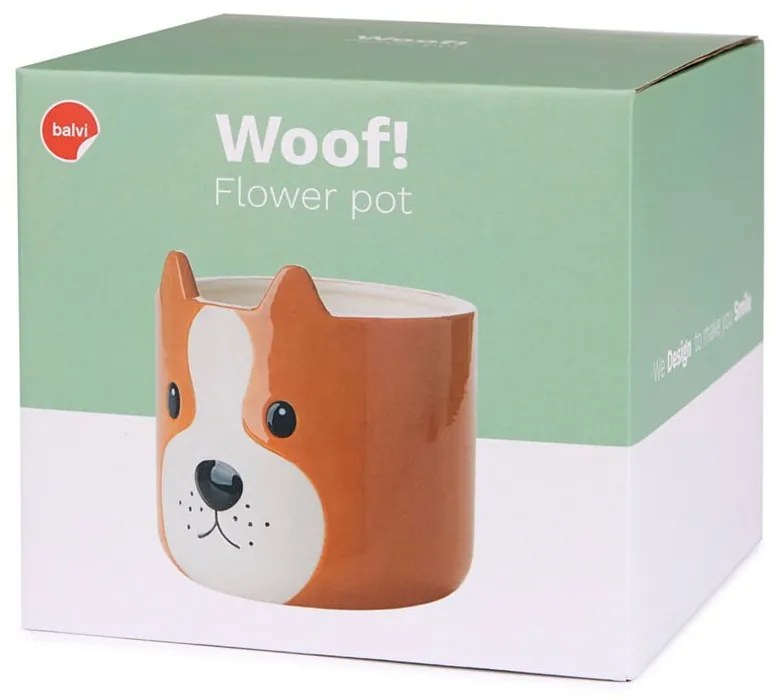 Keramický květináč ø 13,5 cm Woof – Balvi