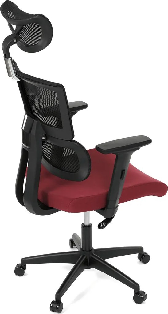 Ergonomická kancelářská židle MERANO - červená síťovina