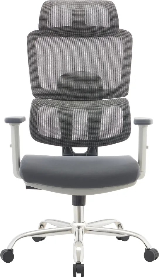 Ergonomická kancelářská židle DYNAMIC - šedá síťovina / nosnost 150 kg