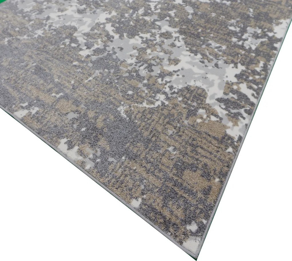 BE Koberec Siesta 1150 BEIGE GREY - šedý obdélníkový Rozměr: 50x80 cm