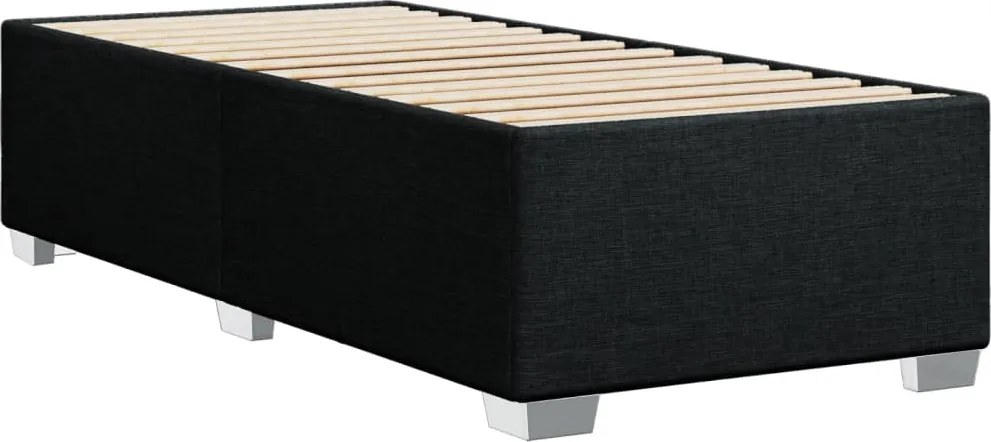 Rám postele bez matrace černý 100 x 200 cm textil 3284452