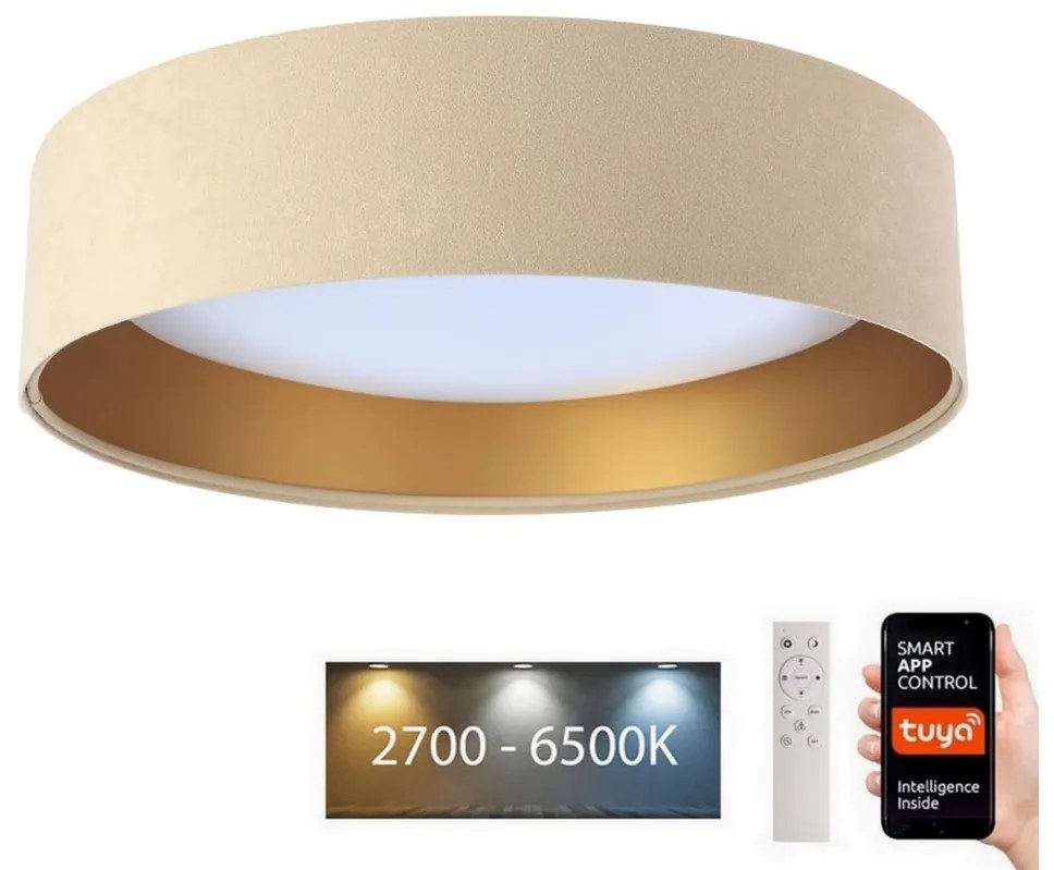 BPS Koncept LED Stropní svítidlo SMART GALAXY LED/24W/230V Wi-Fi Tuya béžová/zlatá + DO BS0508