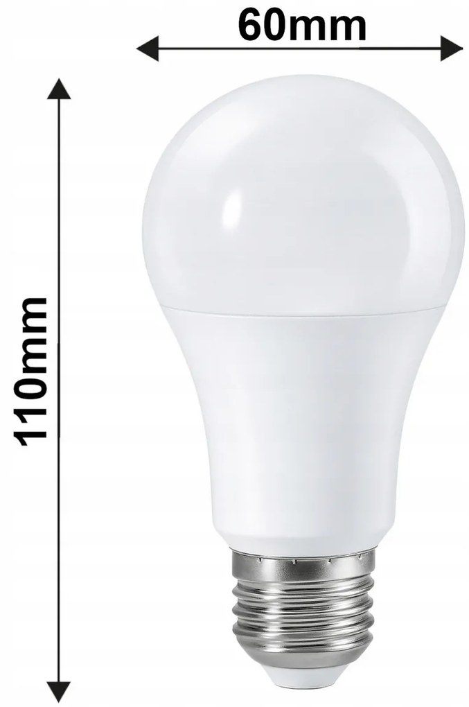 BERGE LED žárovka E27 - 11W - se soumrakovým senzorem - neutrální bílá