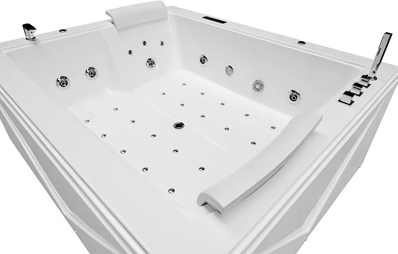 BPS-koupelny Hydromasážní vana DIABLO 666 II 180x150 s ohřevem vody