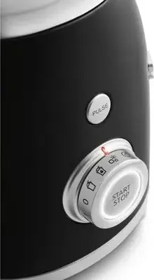 SMEG 50's Retro Style černá / Stolní mixér / 800 W / 1.5 l / 4 program