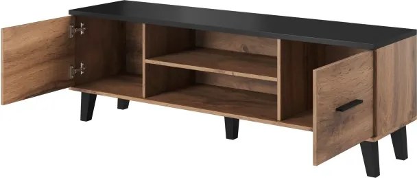 TV stolek Lotta 160 cm dub wotan/černý