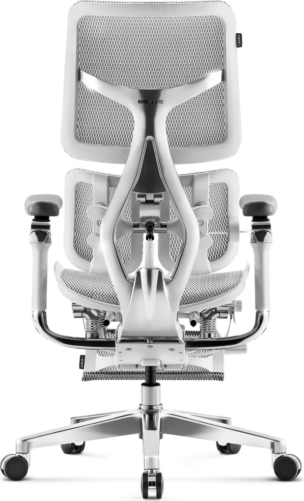 Ergonomická židle s podnožkou šedá Premium Normal Size: Diablo V-Kinetic