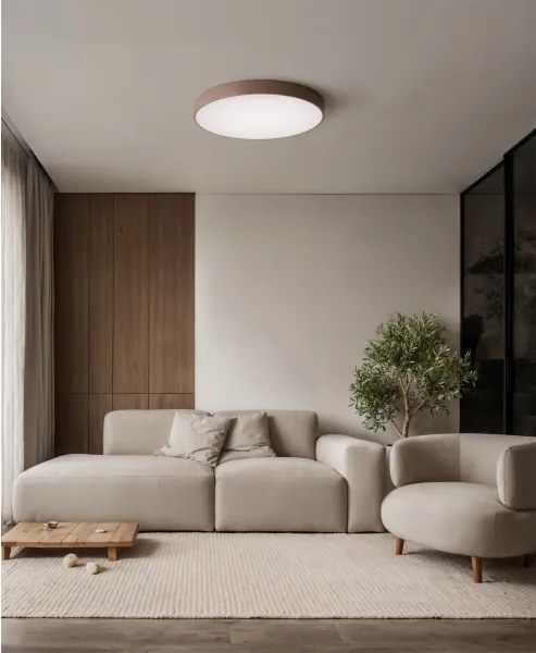 BRILAGI - Koupelnové stropní svítidlo CLARE 4xE27/24W/230V pr. 50 cm IP54 hnědá