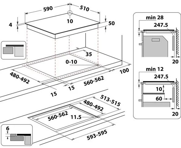 Whirlpool WL B8160 NE Indukční varná deska