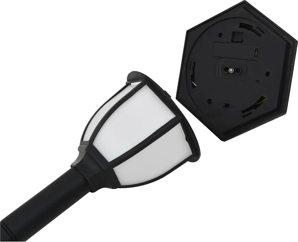Zahradní solární lampy 6 ks LED černé 277138