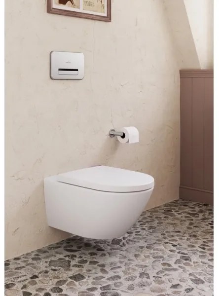 Villeroy & Boch 8M42S1T1 - Záchodové prkénko SoftClose SUBWAY 3.0 bílá