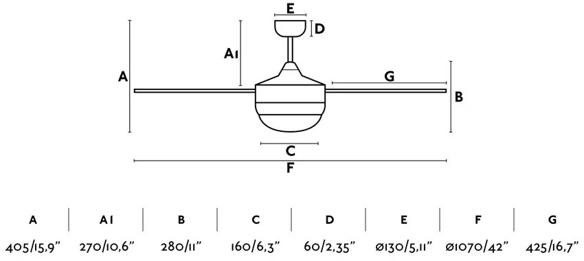 FARO MINI ICARIA 33698 42“ bílá/bílá/javor Reverzní stropní ventilátor