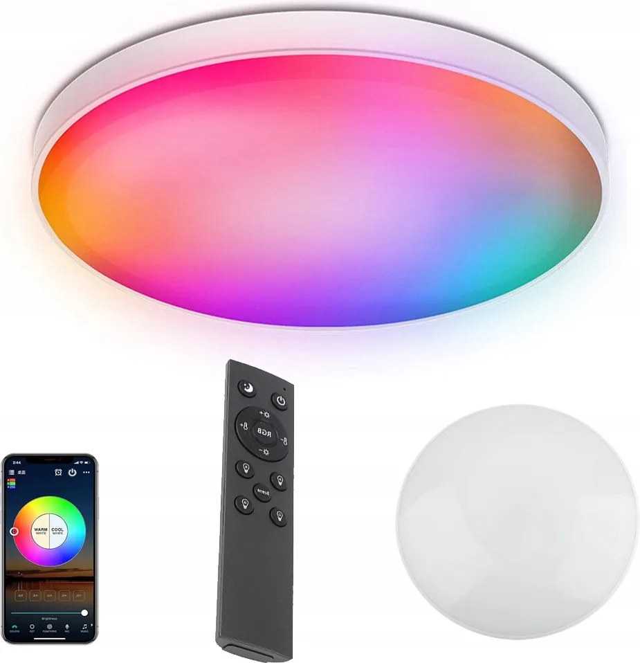 Inteligentní Dálkový Ovladač Stropní Svítidlo Rgb 24W Měnící Vysněnou Barvu