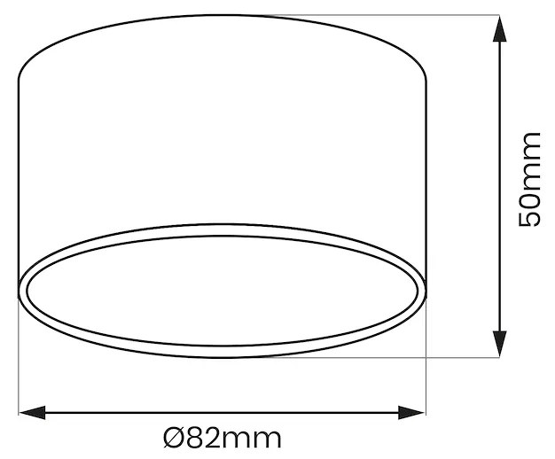 Stropní svítidlo Cyklop, 1x zlaté kovové stínítko