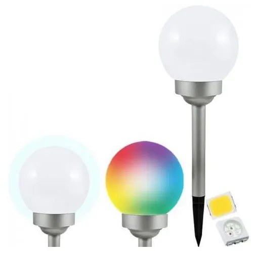 Polux LED RGB Solární lampa BALL LED/0,2W/AA 1,2V/600mAh IP44 SA1236