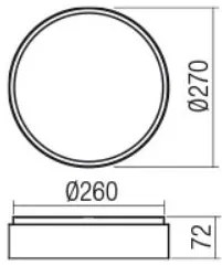 Redo group Redo Yomo, zlaté stropní svítidlo LED 29W 3000K, tříkrokové stmívání, průměr 27cm