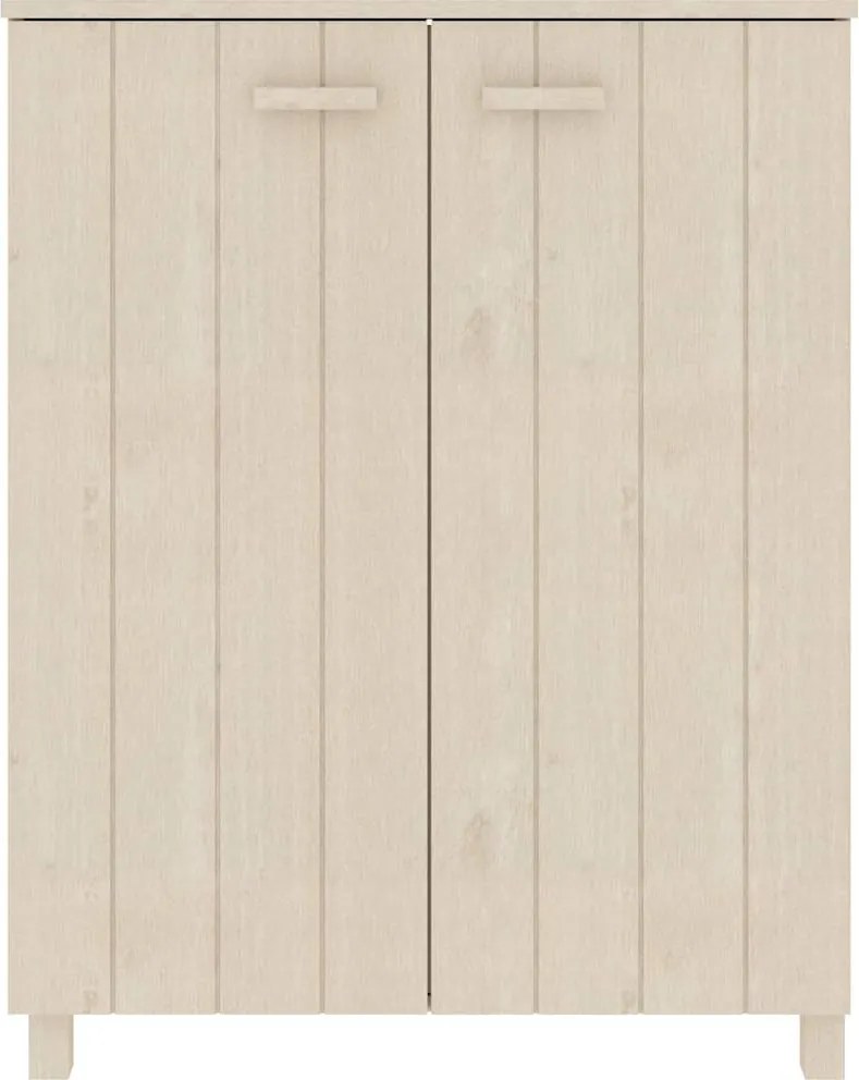Botník HAMAR medově hnědý 85 x 40 x 108 cm masivní borovice 340516