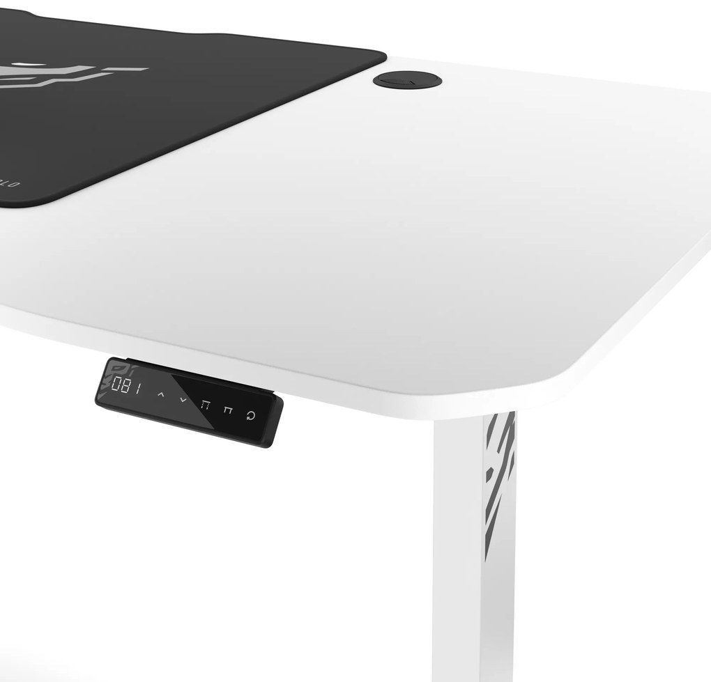 Výškově nastavitelný stůl 160 cm bílý: Diablo X-Tensio 1600