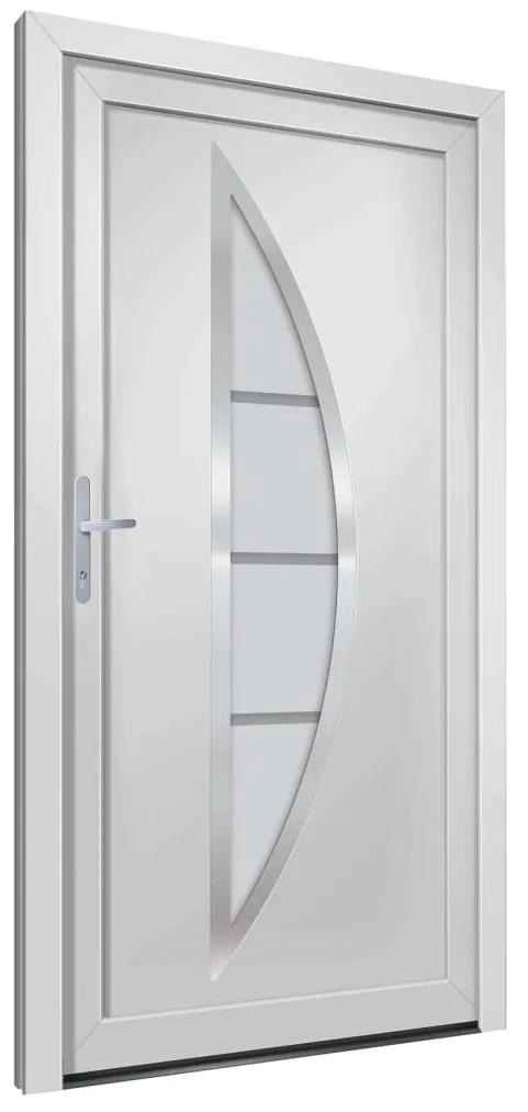 Vchodové dveře bílé 108 x 208 cm PVC,  3187866