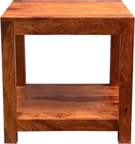 Indický nábytek - Konferenční stolek Kali 50x50x50 z indického masivu palisandr Natural