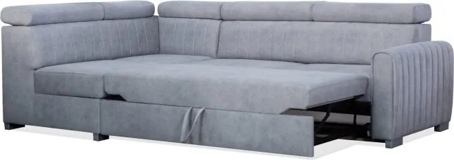 Rozkládací rohová sedačka BARISTA 253x156 - výběr potahové látky levý roh Seal 61 - růžová