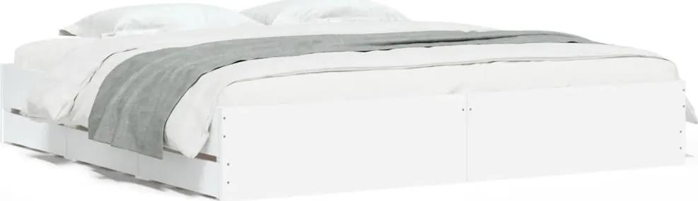 vidaXL Rám postele se zásuvkami 180 x 200 cm kompozitní dřevo [3207252] Barva: Černá