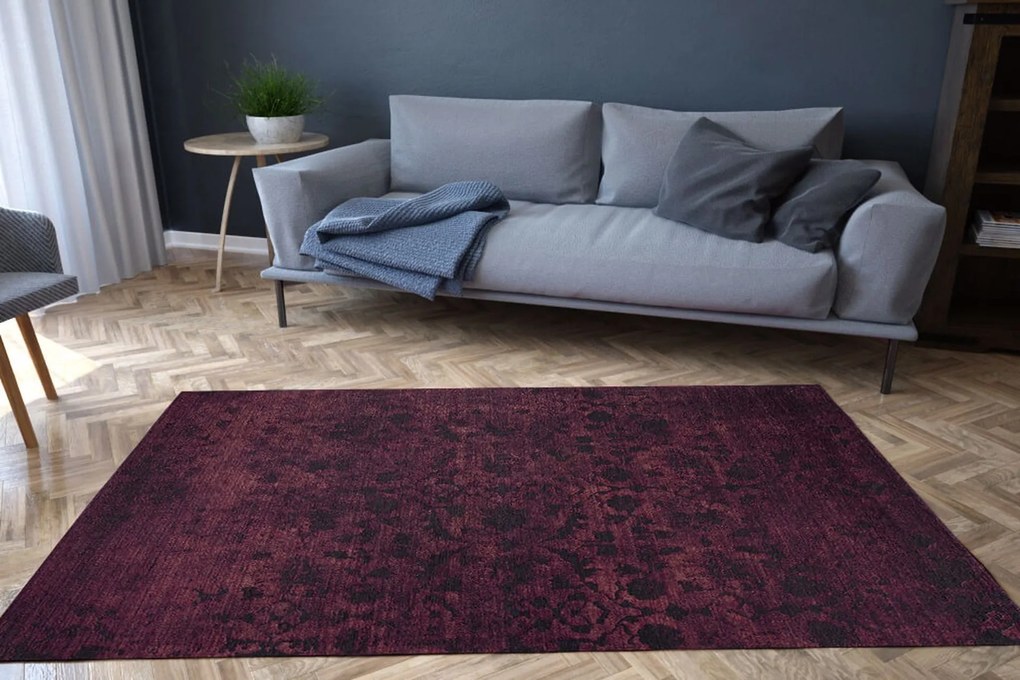 Conceptum Hypnose Kusový koberec Dorian Chenille - Purple AL 186 mr, Vícebarevná Rozměr koberce: 75 x 150 cm