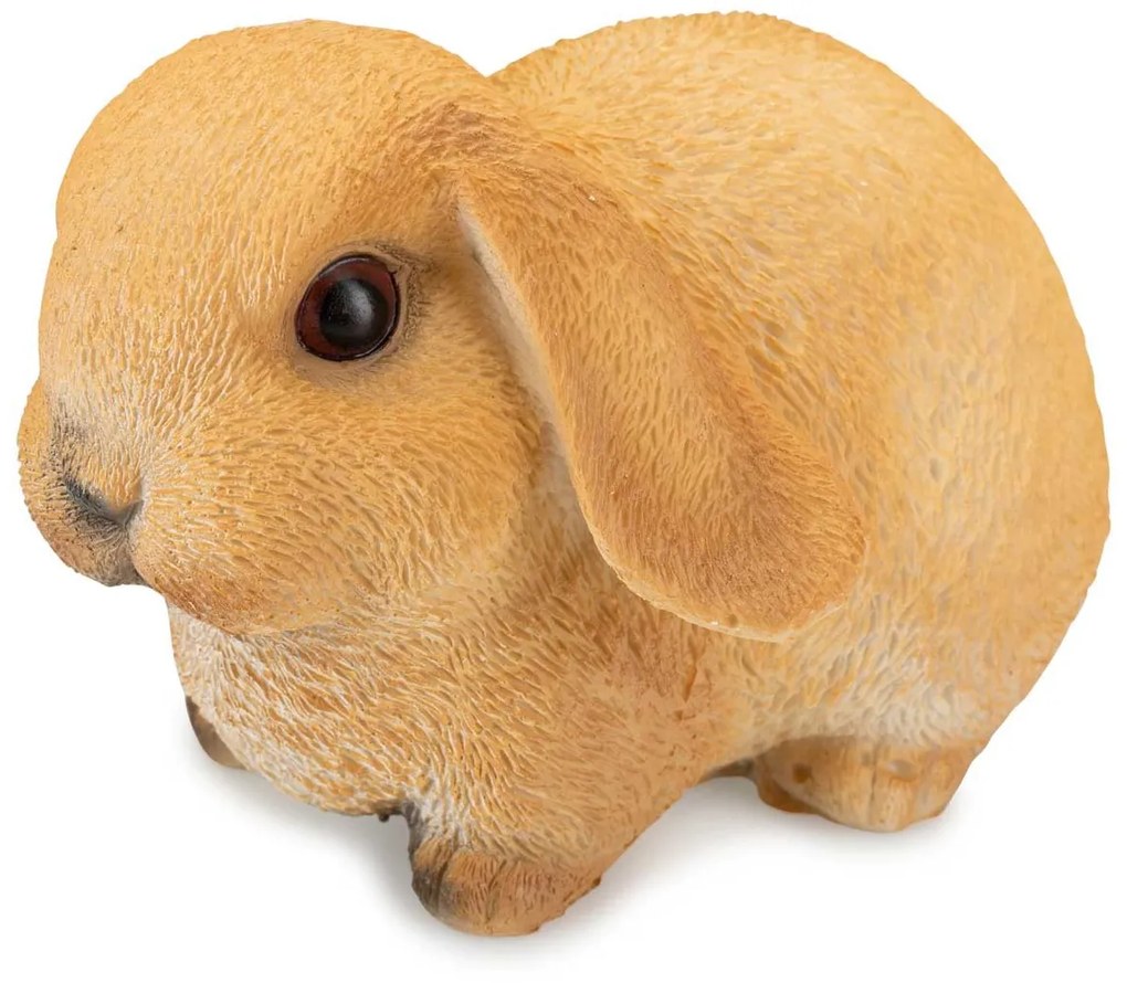 Zahradní figurka z polyresinu Bunny, 16 cm, hnědá
