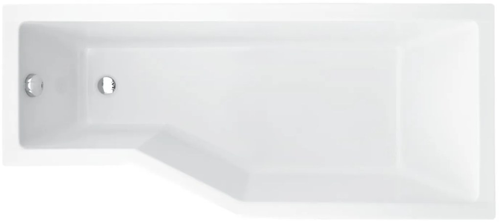 BESCO Asymetrická vana ESTE Nožičky k vaně - Bez nožiček, Rozměr vany - 170 × 75 cm, Způsob provedení - Levé - VANEST17L