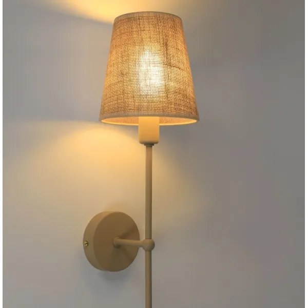 Nástěnná lampa MADELA 1xE14/40W/230V juta/béžová